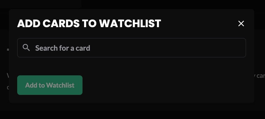 How to Create Notifications via Watchlist Feature – Card Ladder