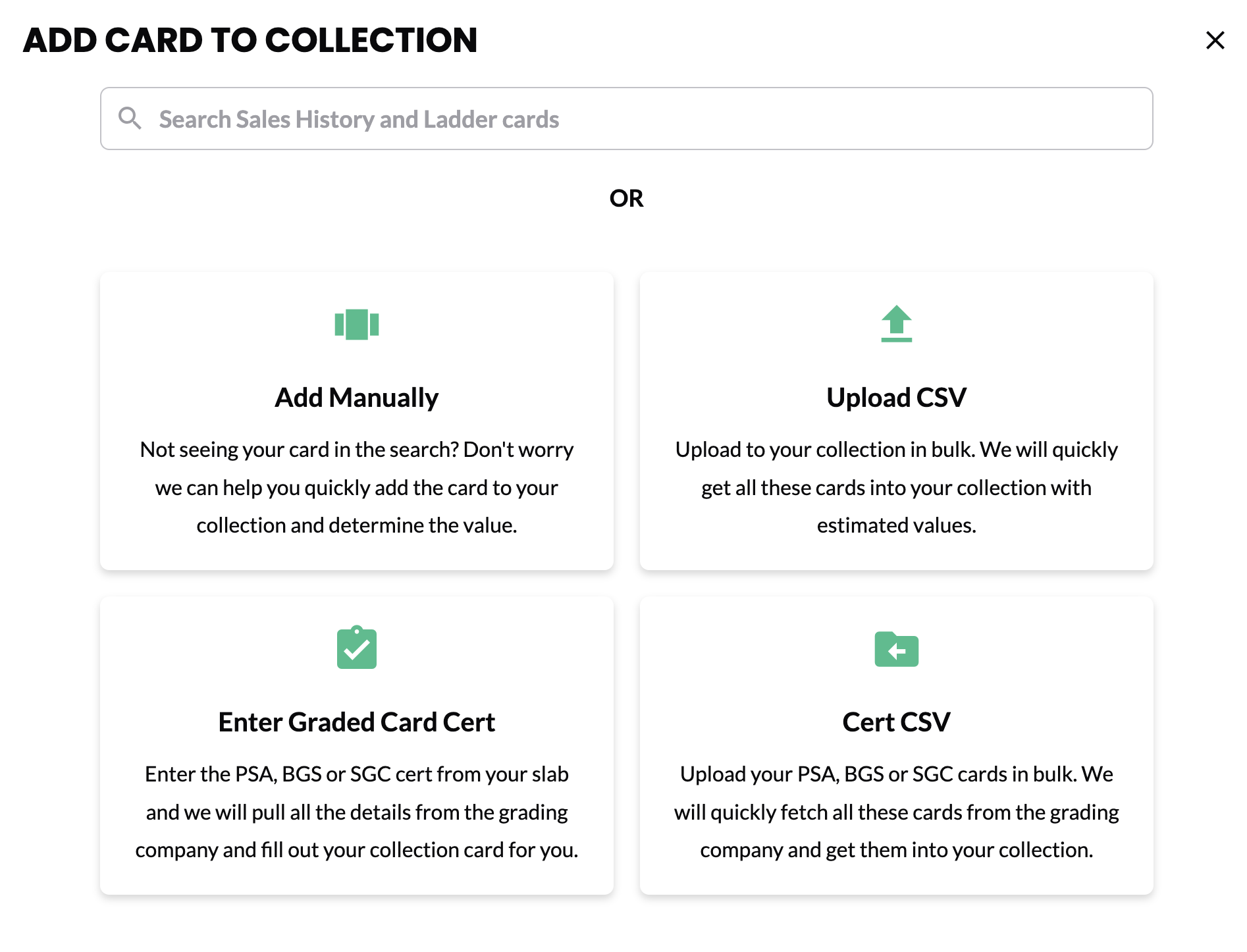How to Bulk Upload Cards to Your Collection Using CSV – Card Ladder